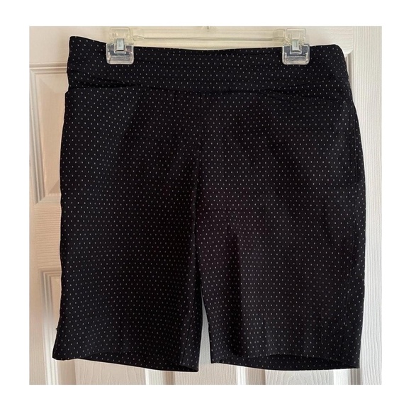 Hilary Radley | Shorts | Hilary Radley Womens Size M Black White Polka ...